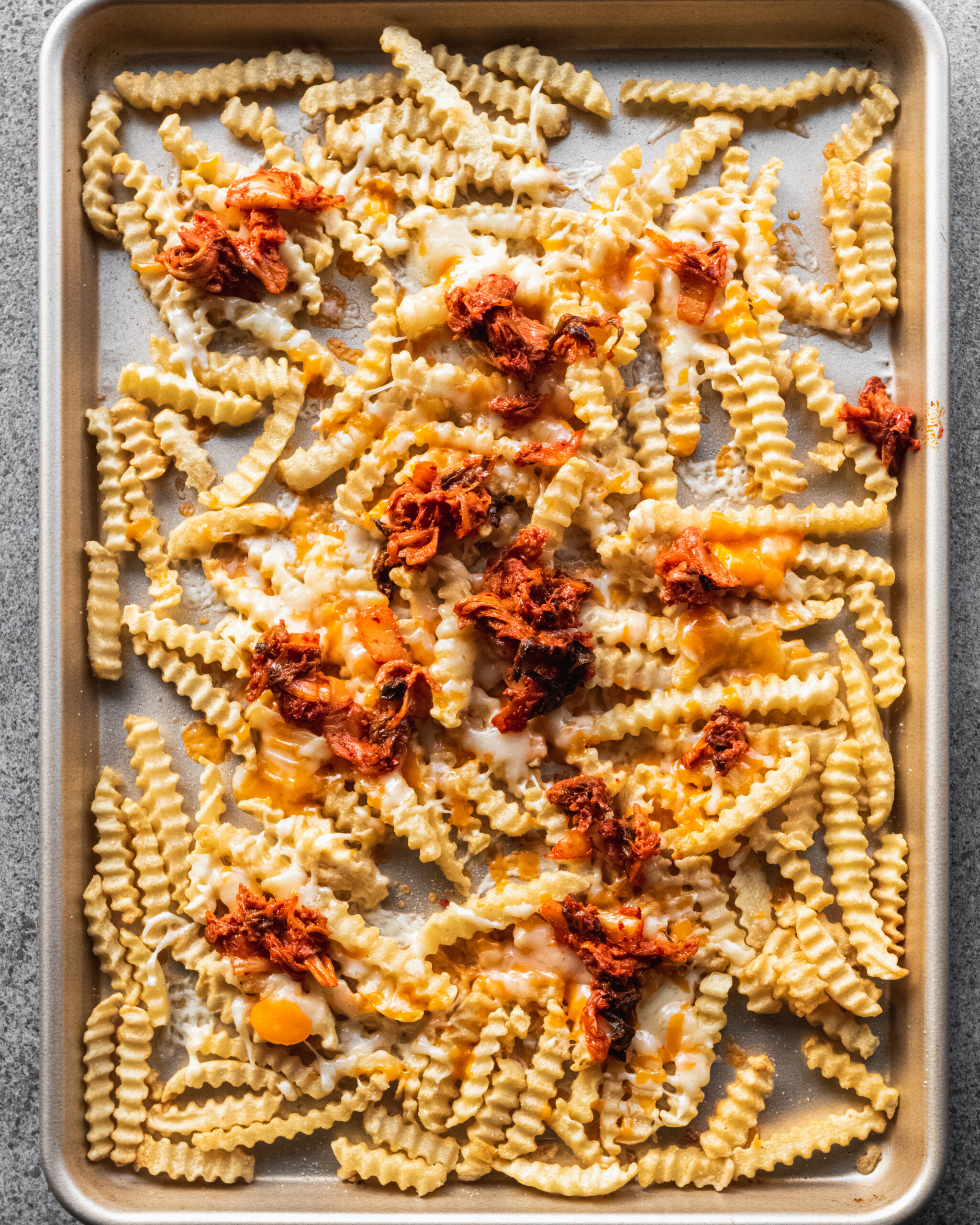 The BEST Easy Cheesy Kimchi Fries | The Subversive Table