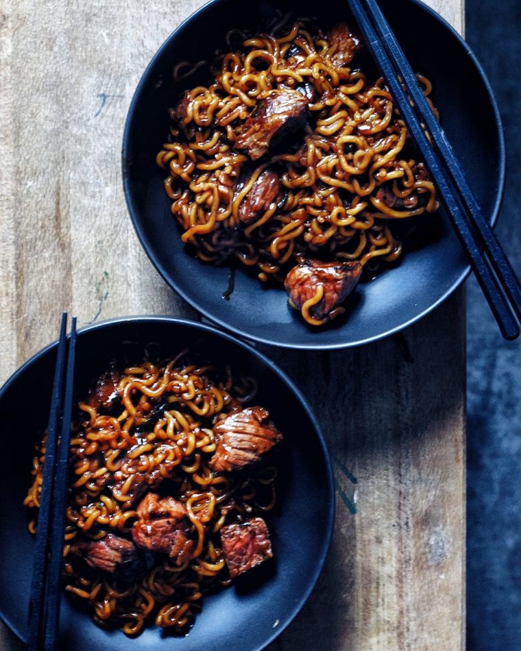 Ramdon (Chapaguri) with Steak | The Subversive Table