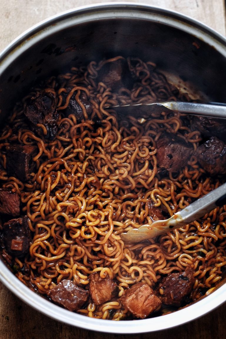 Jjapaguri (Ramdon) with Steak from Parasite Movie | The Subversive Table