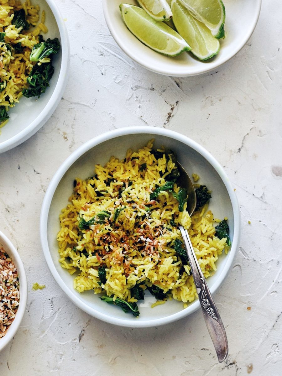 Instant Pot Turmeric Rice with Kale | The Subversive Table