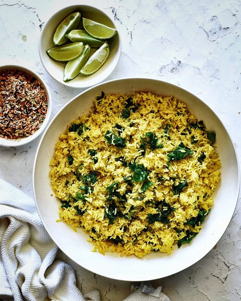 Instant Pot Turmeric Rice with Kale | The Subversive Table
