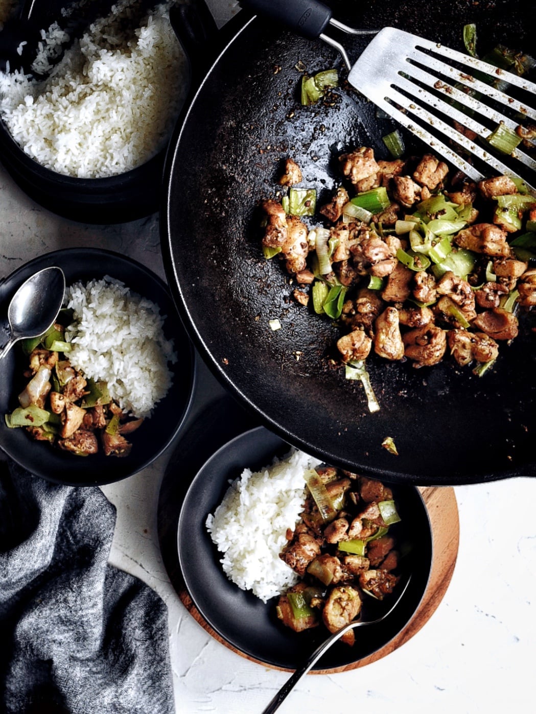 Sichuan Spicy Chicken Stir Fry with Leeks | The Subversive Table