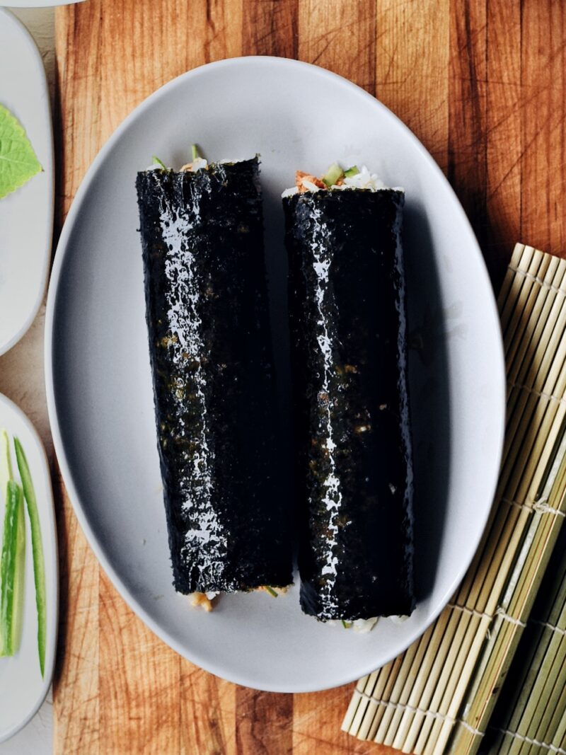 Spicy Tuna Gimbap (Korean Seaweed Rice Roll) | The Subversive Table