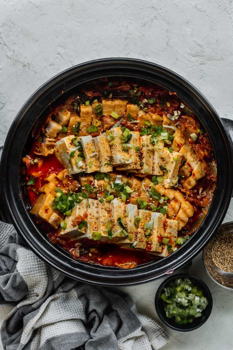 Braised Kimchi with Pork Belly + Tofu (Kimchi Jjim) | The Subversive Table