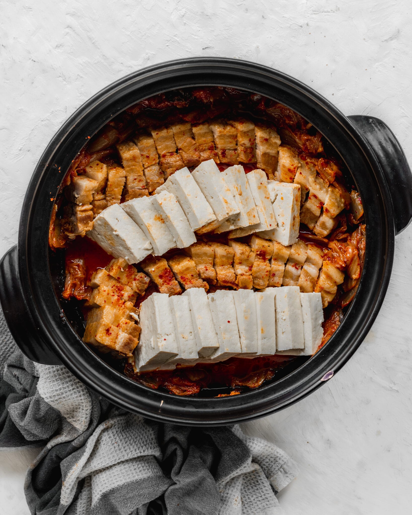 Braised Kimchi with Pork Belly + Tofu (Kimchi Jjim) | The Subversive Table
