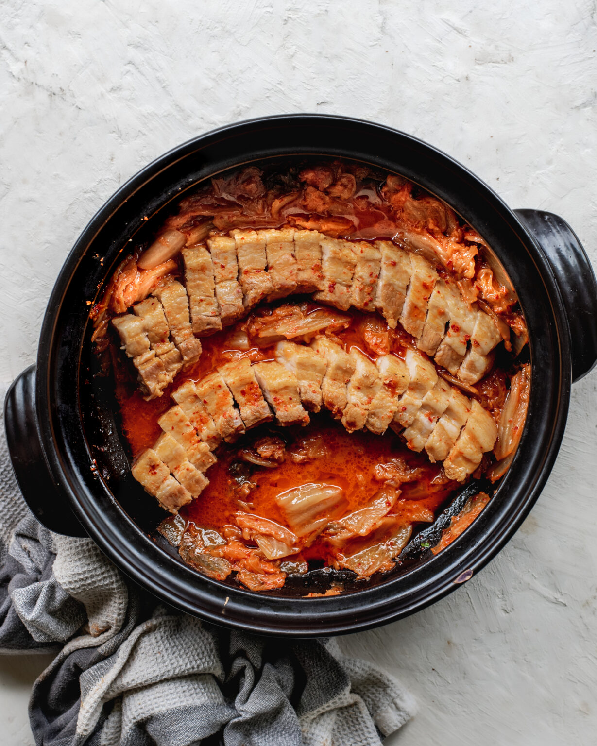Braised Kimchi with Pork Belly + Tofu (Kimchi Jjim) | The Subversive Table