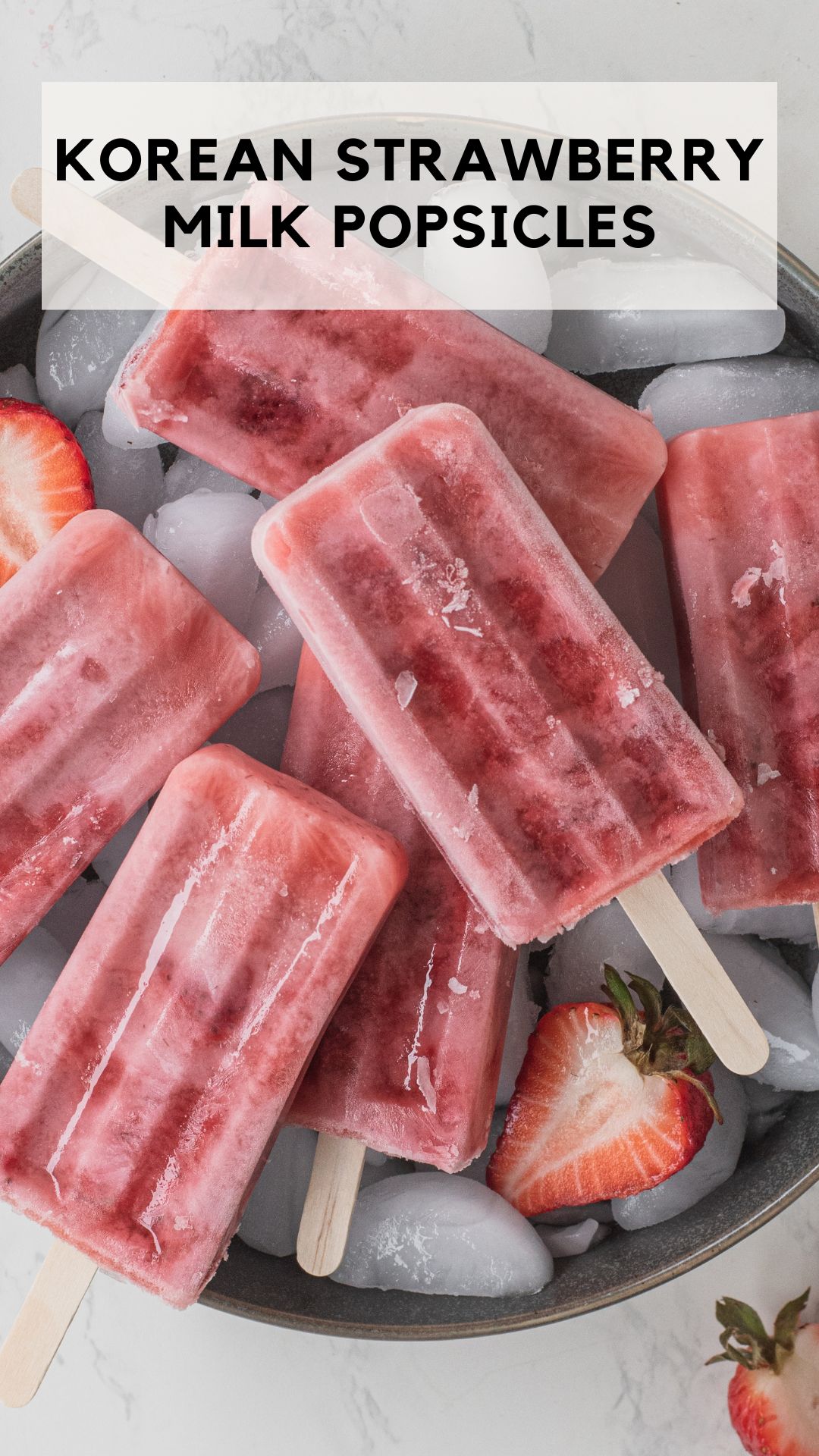 Korean Strawberry Milk Popsicles | The Subversive Table