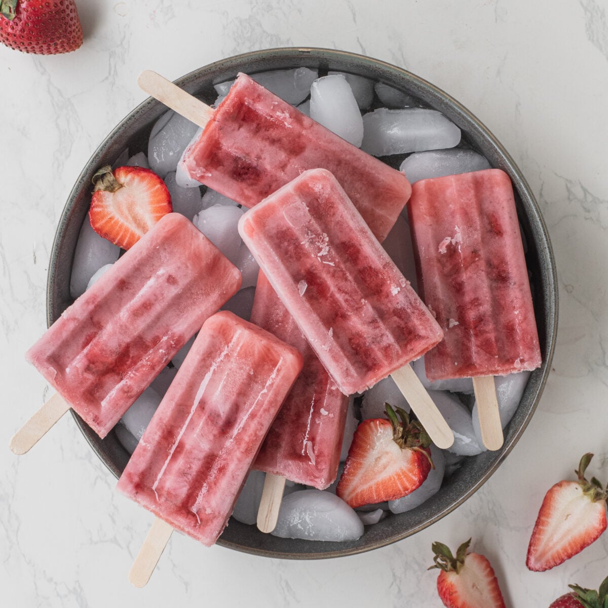 Korean Strawberry Milk Popsicles | The Subversive Table