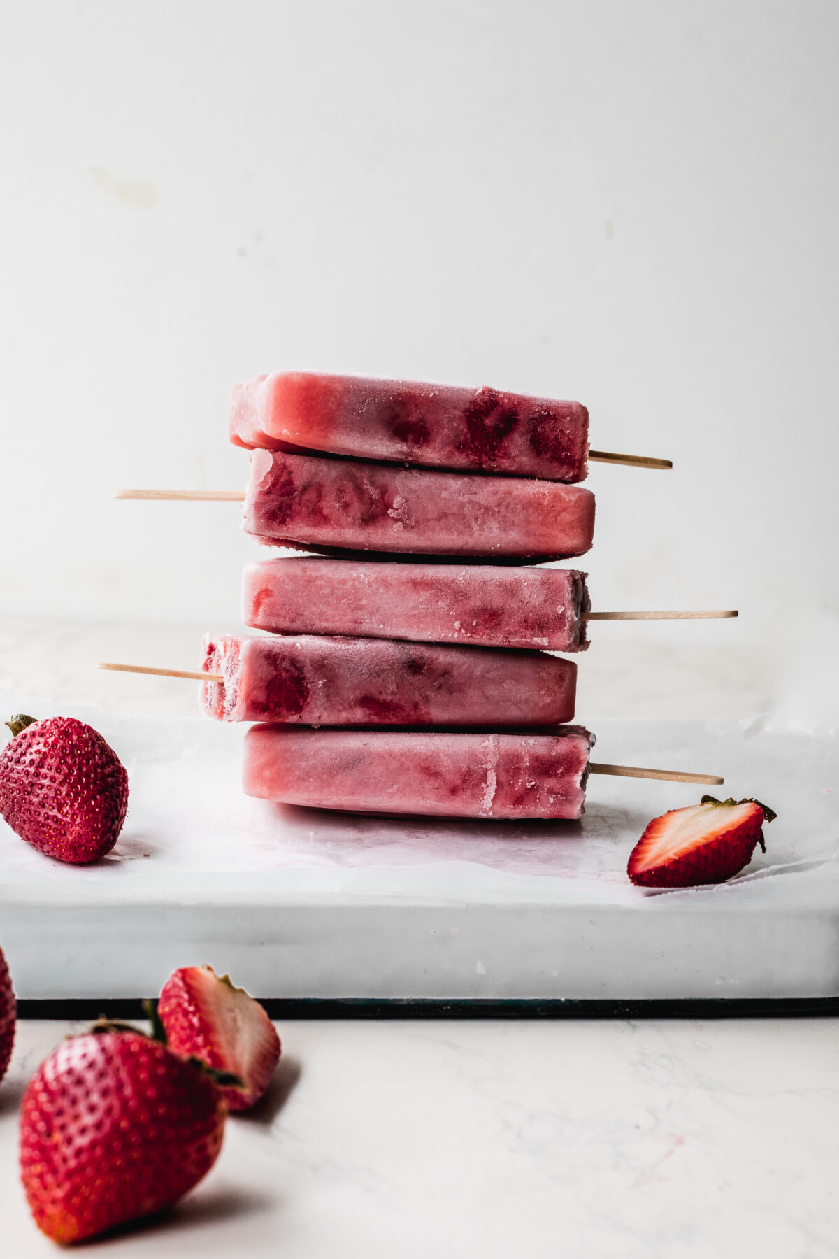 Korean Strawberry Milk Popsicles | The Subversive Table