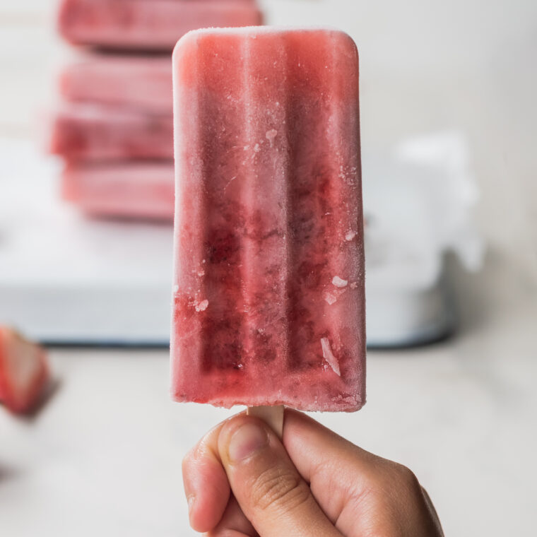 Korean Strawberry Milk Popsicles | The Subversive Table