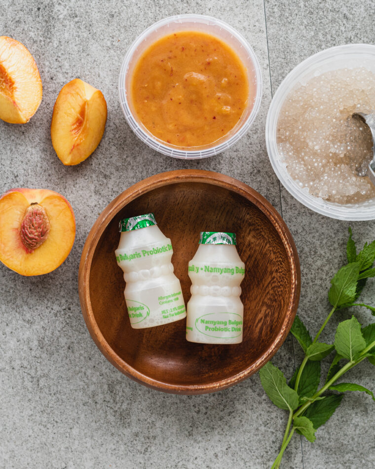 Peach Yakult Sago Drink | The Subversive Table