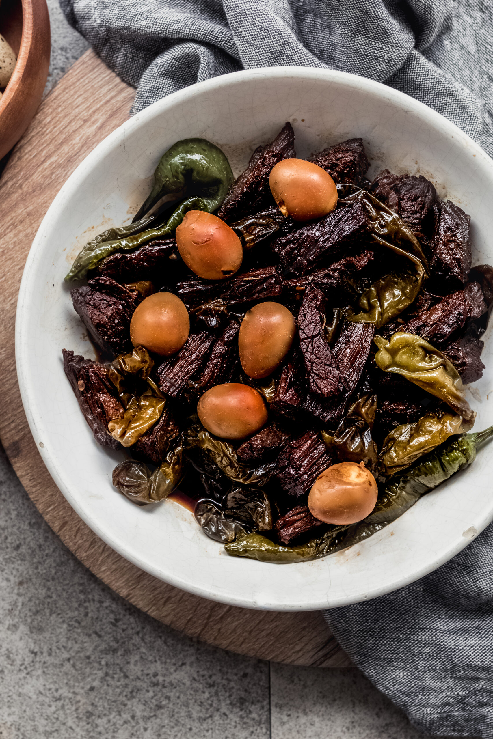 Korean Braised Soy Sauce Beef with Quail Eggs (Jangjorim) | The ...