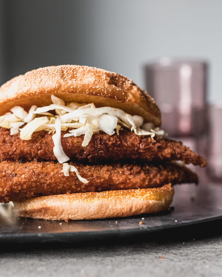 Crispy Fried Fish Sandwich with Spicy Tartar Sauce | The Subversive Table