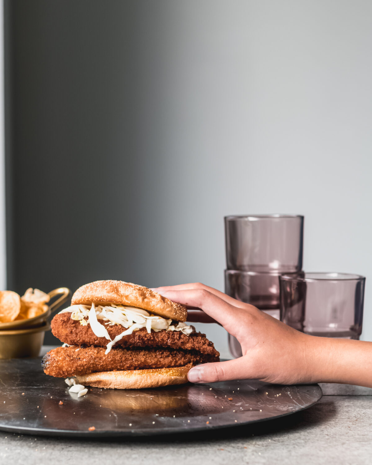 Crispy Fried Fish Sandwich with Spicy Tartar Sauce | The Subversive Table