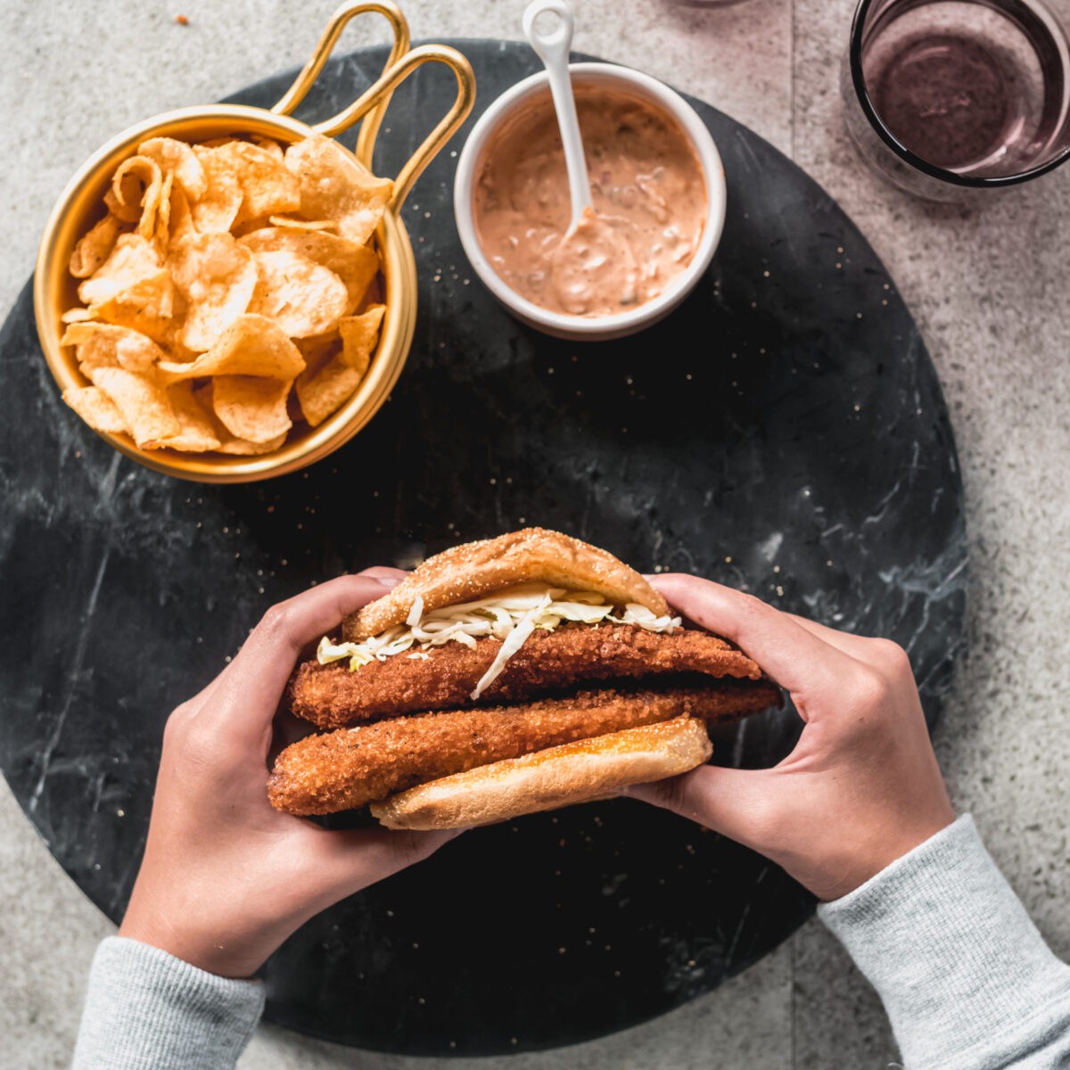 Fried Fish Sandwich with Spicy Tartar Sauce | The Subversive Table