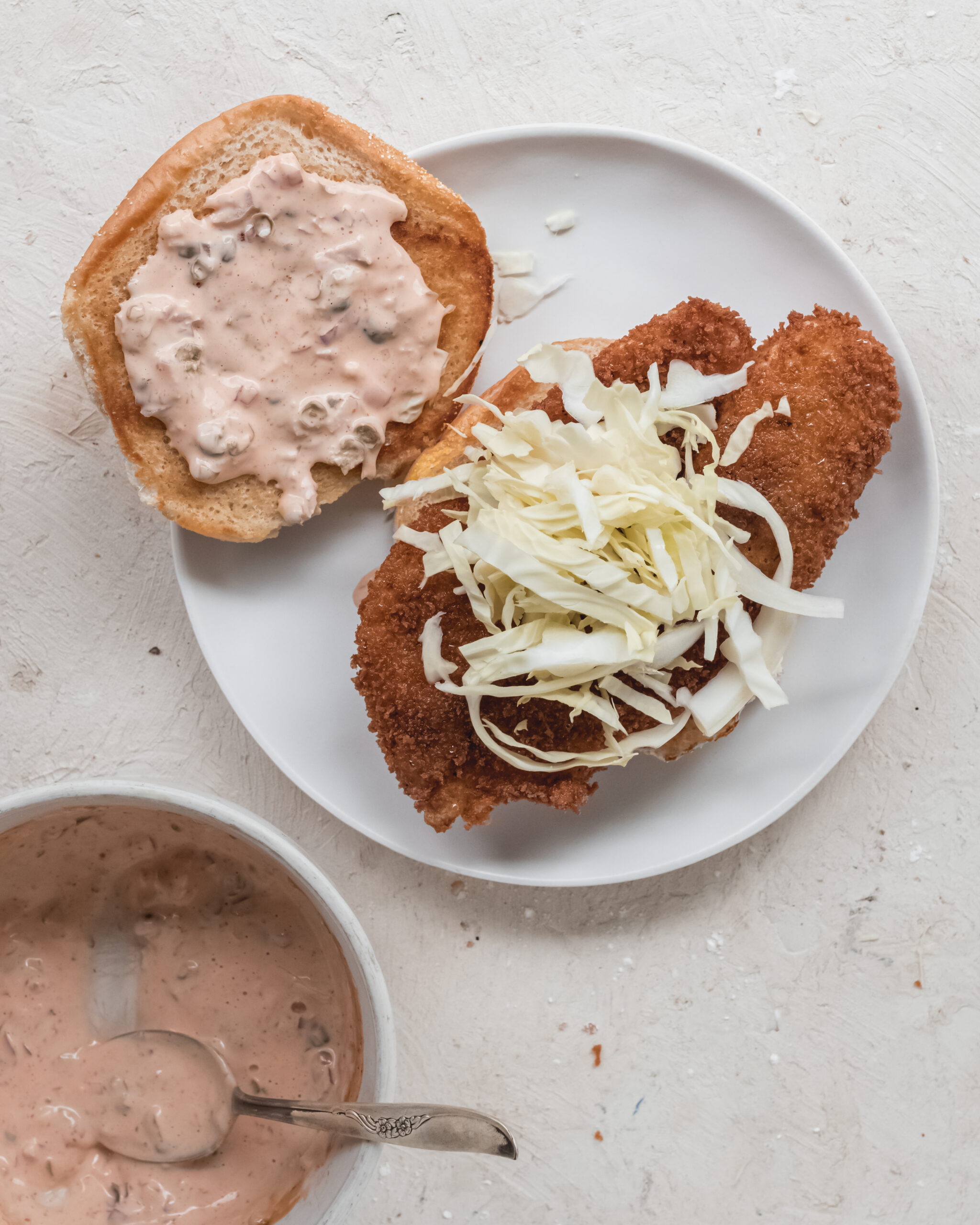 Crispy Fried Fish Sandwich with Spicy Tartar Sauce | The Subversive Table