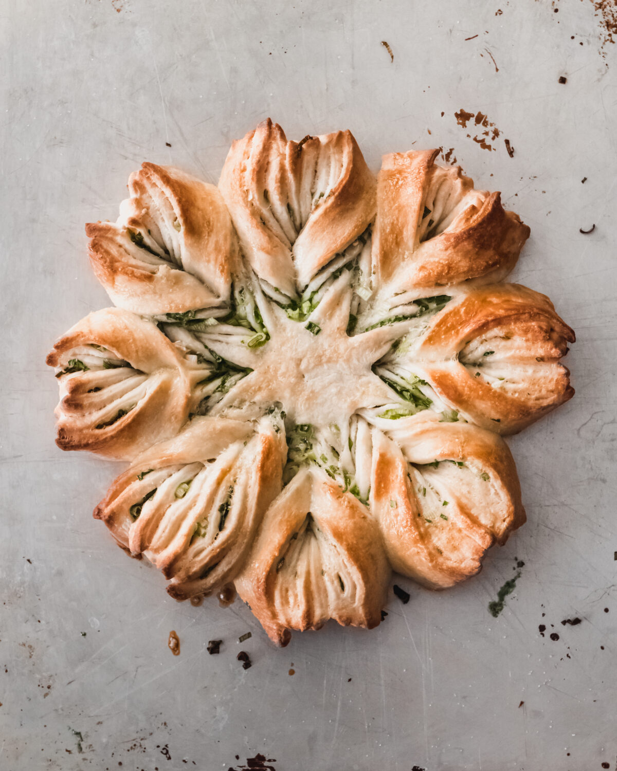 Savory Scallion Star Bread with Duck Fat | The Subversive Table