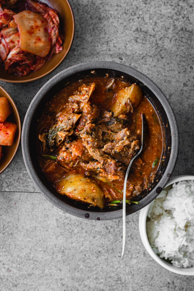 Spicy Korean Pork Bone Soup (Gamjatang) | The Subversive Table