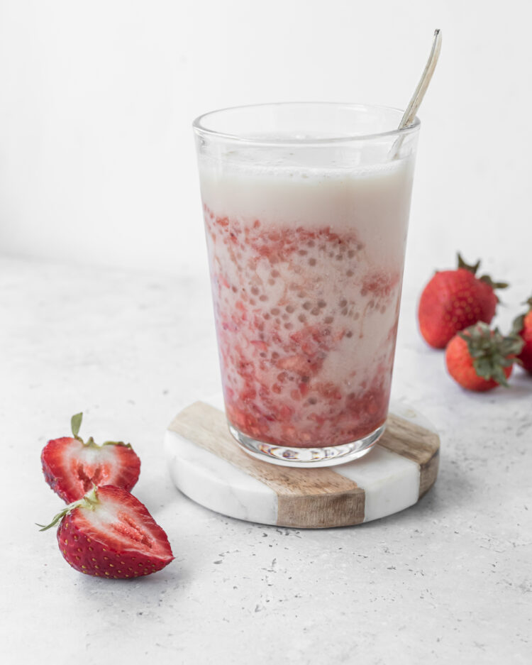 Korean Strawberry Milk with Sago | The Subversive Table