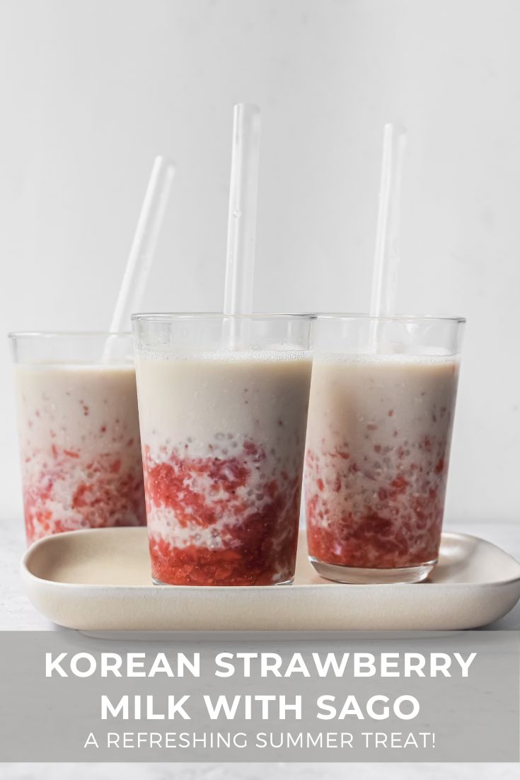 Korean Strawberry Milk with Sago | The Subversive Table