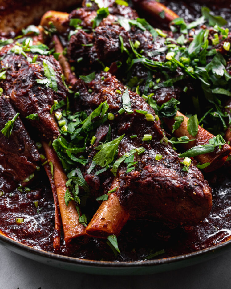 Tender Braised Lamb Shanks with Figs and Red Wine | The Subversive Table