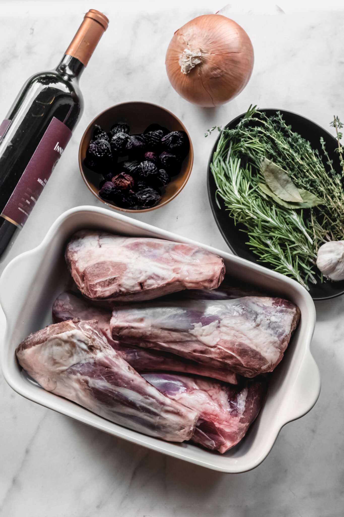 Tender Braised Lamb Shanks with Figs and Red Wine | The Subversive Table