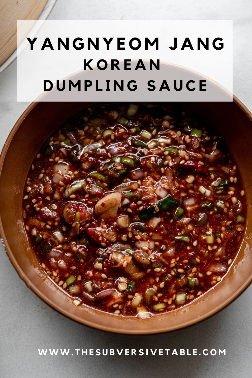 Easy Korean Dumpling Sauce (Yangnyeom Jang) | The Subversive Table