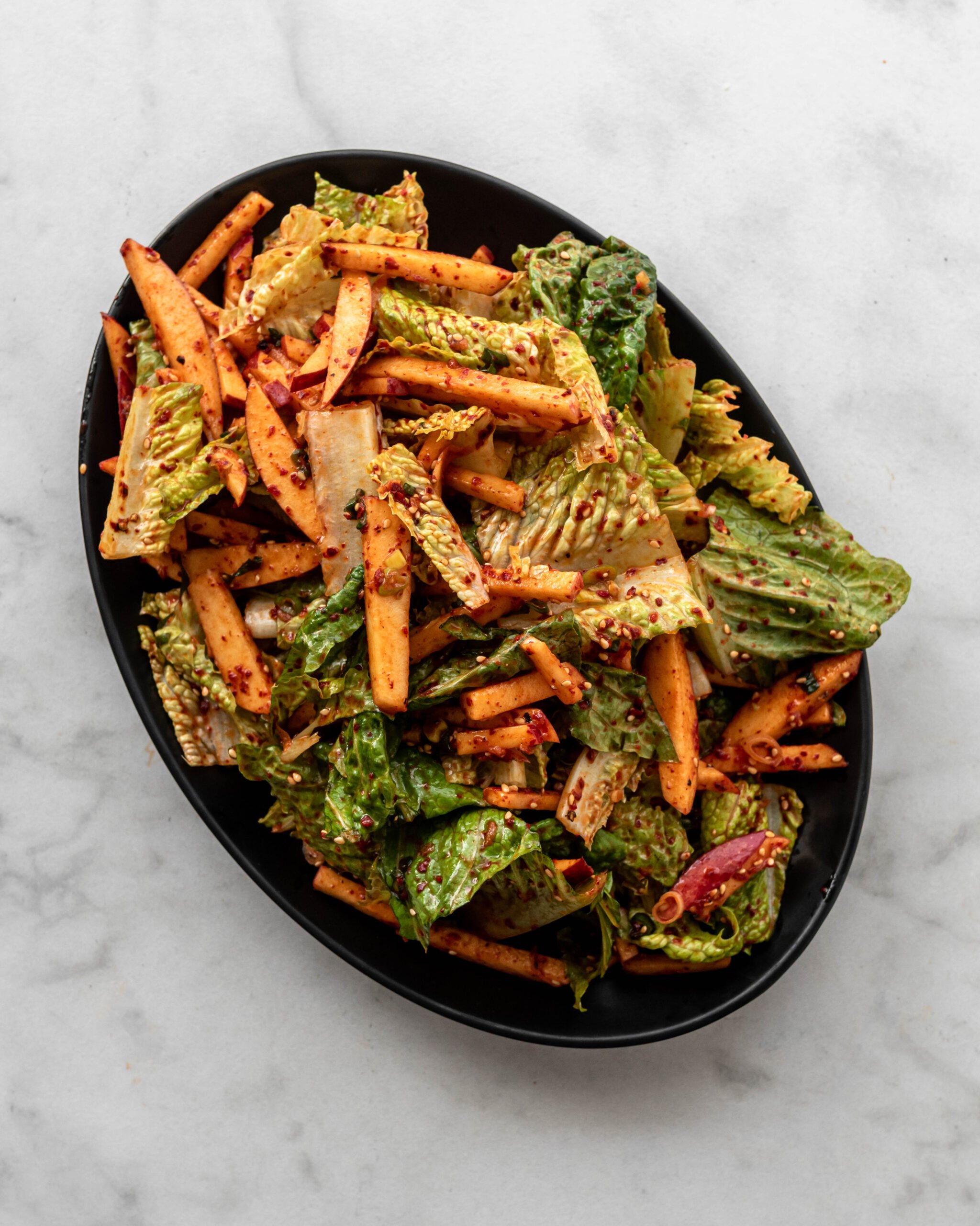 Korean Romaine Lettuce Salad (Sangchu Geotjeori) | The Subversive Table