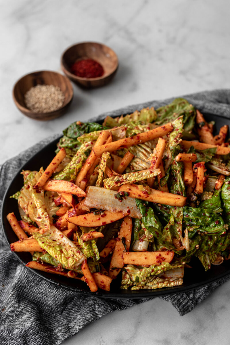 Korean Romaine Lettuce Salad (Sangchu Geotjeori) | The Subversive Table