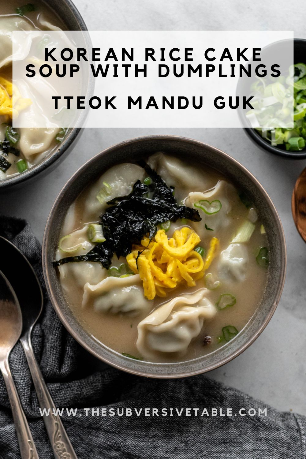 Tteok Mandu Guk (Korean Rice Cake Soup with bibigo Dumplings) | The ...
