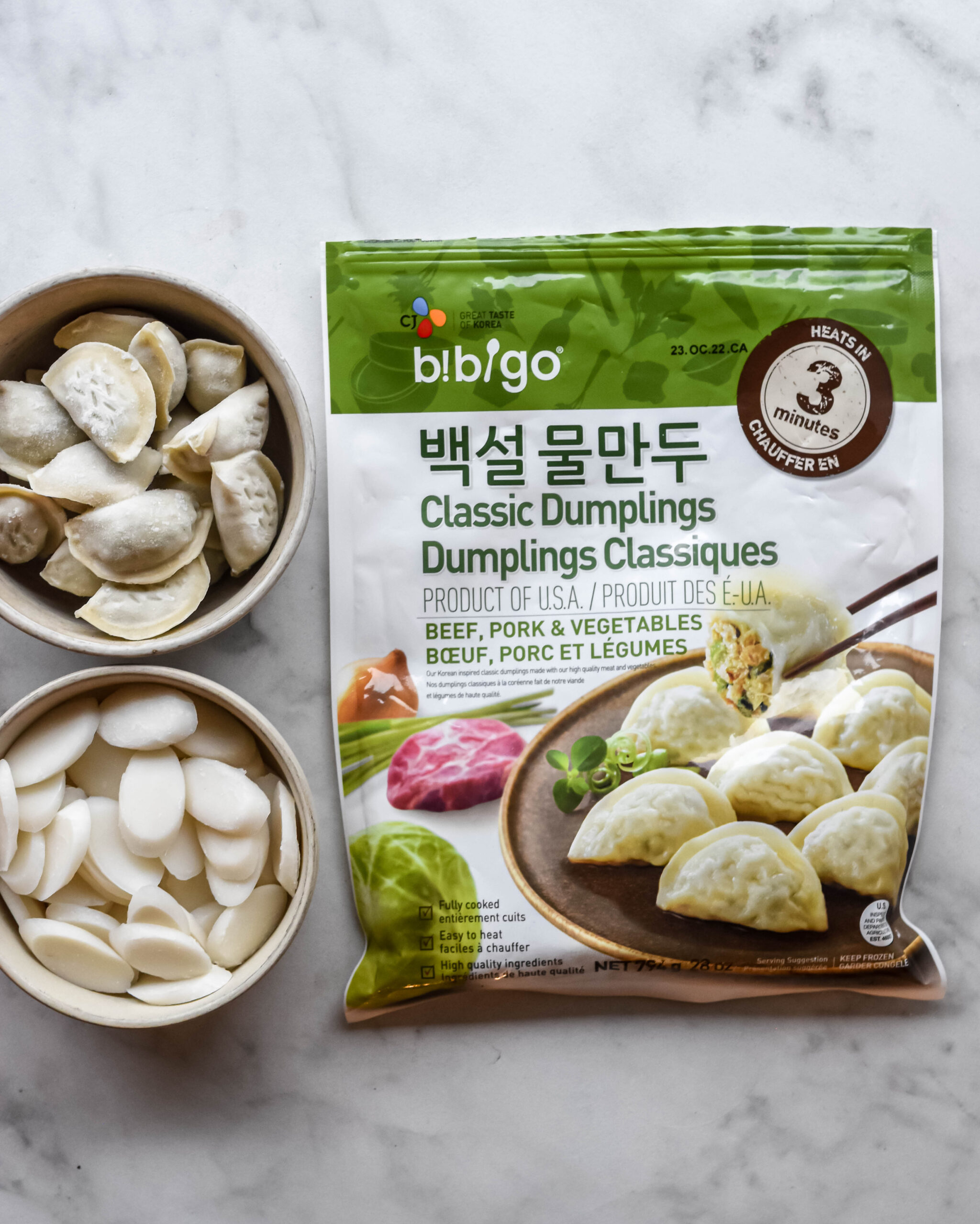 Tteok Mandu Guk (Korean Rice Cake Soup with bibigo Dumplings) | The ...