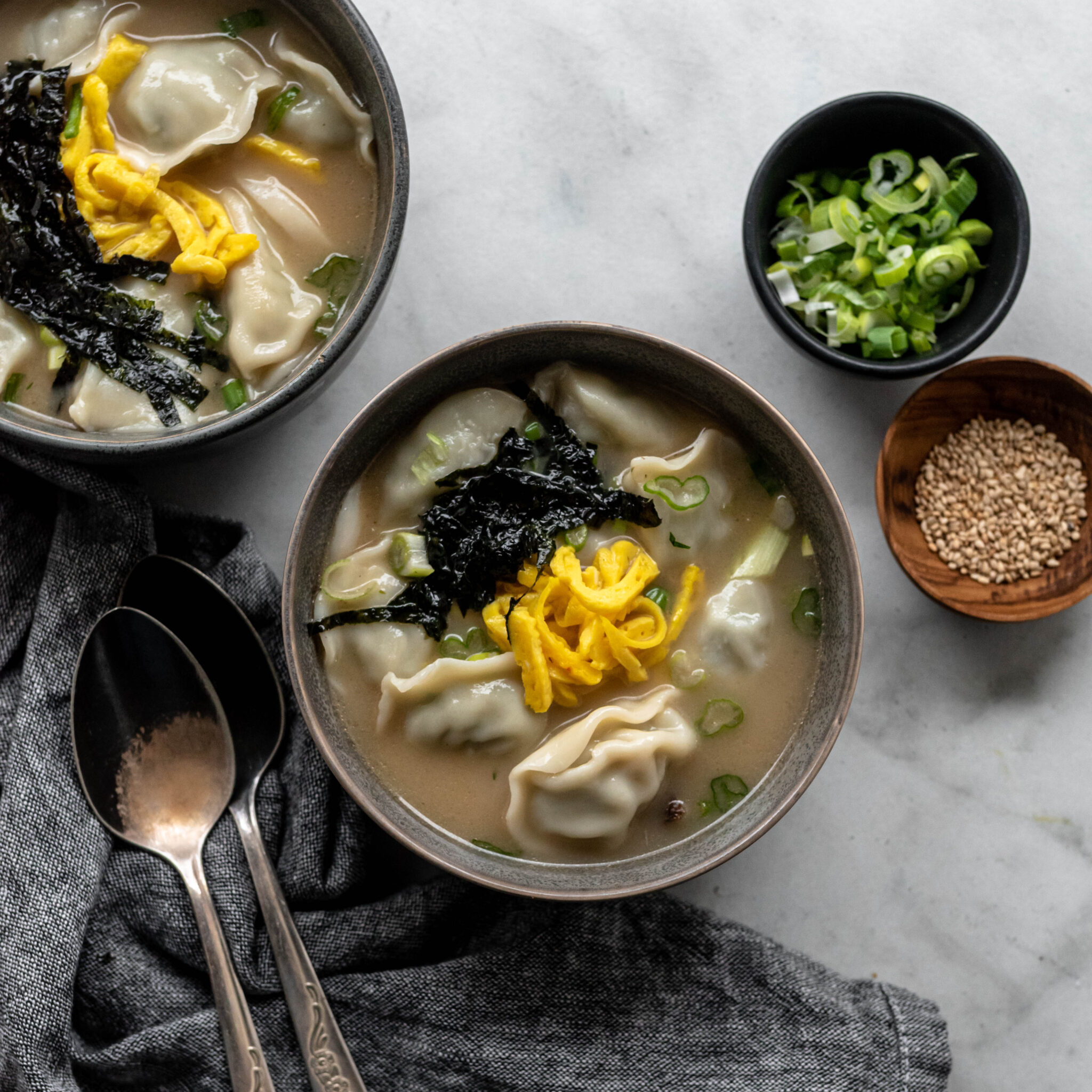 Tteok Mandu Guk (Korean Rice Cake Soup with bibigo Dumplings) | The ...