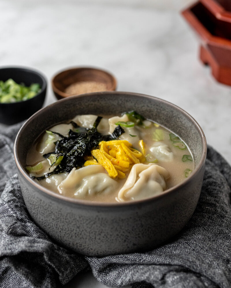 Tteok Mandu Guk (Korean Rice Cake Soup with bibigo Dumplings) | The ...