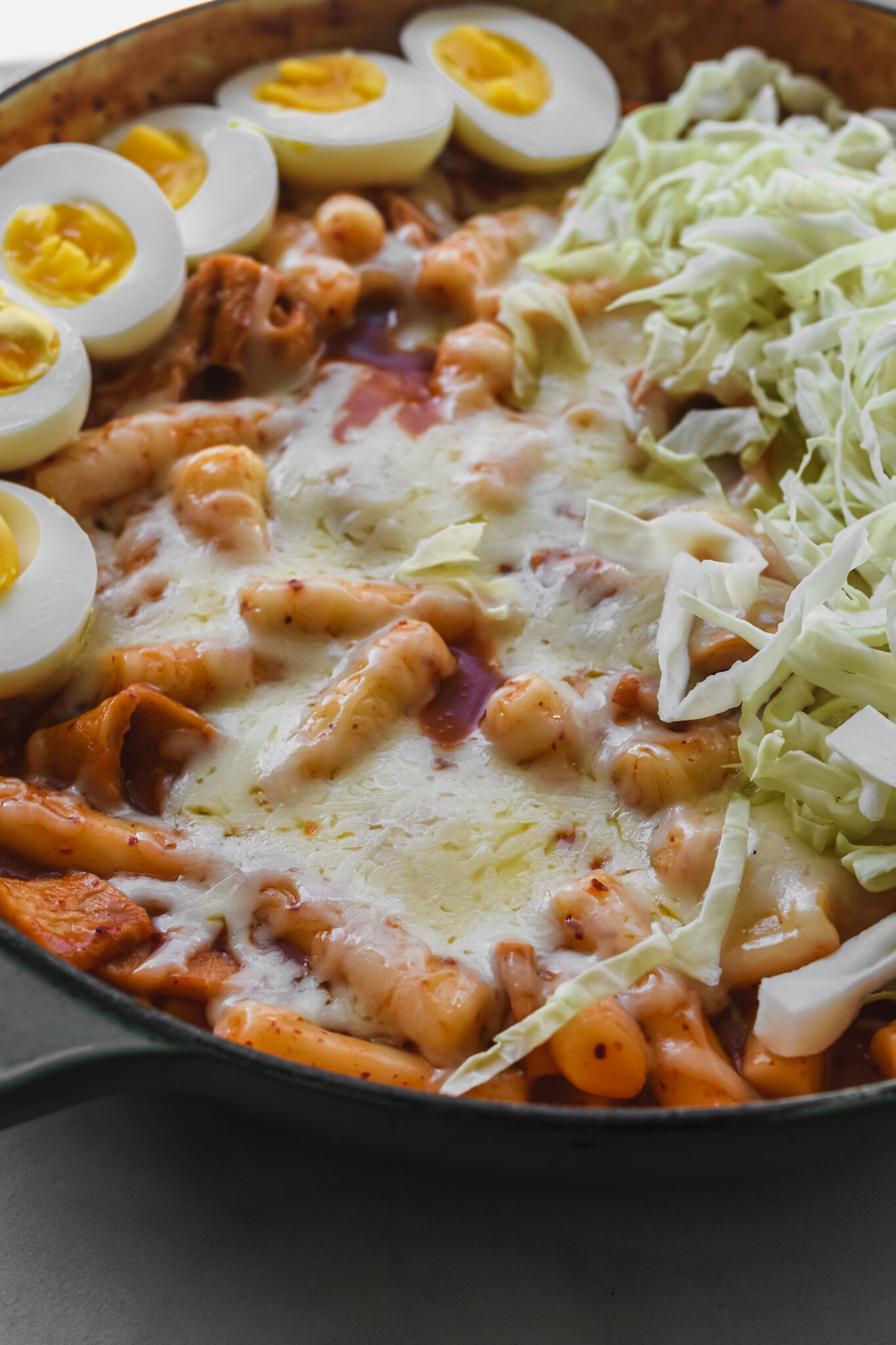 Easy Tteokbokki (Korean Spicy Rice Cakes) with Cheese | The Subversive Table