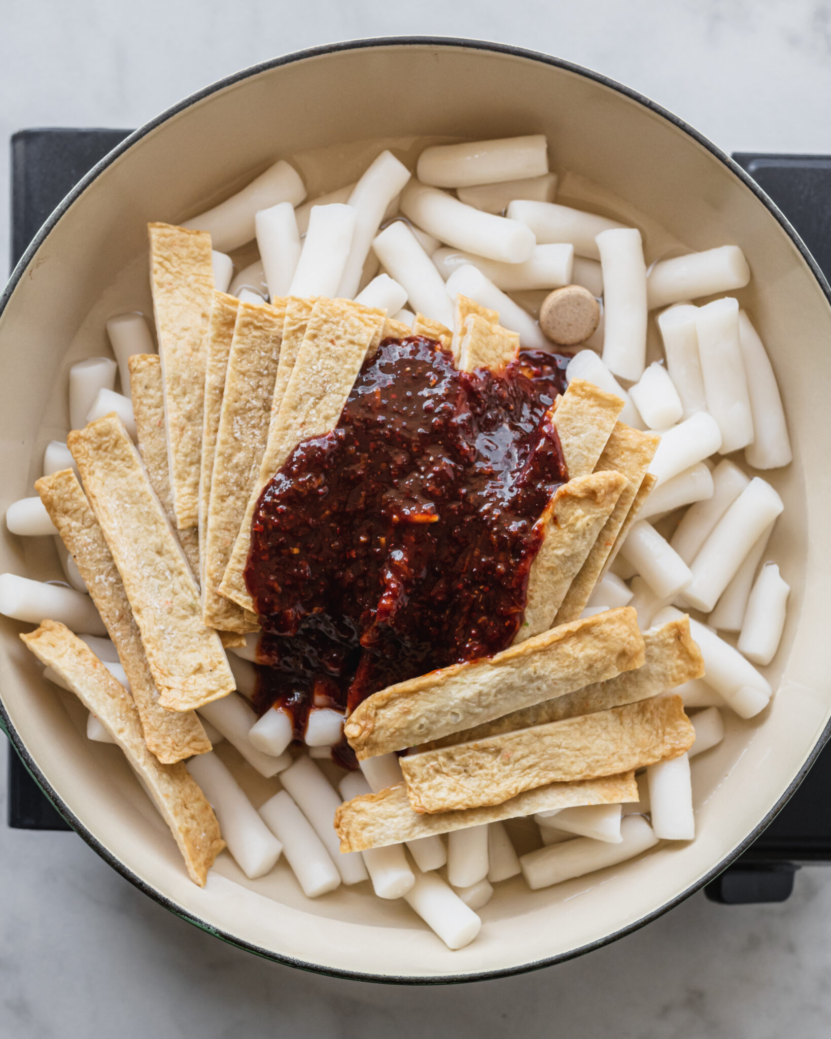 Easy Tteokbokki (Korean Spicy Rice Cakes) with Cheese | The Subversive ...