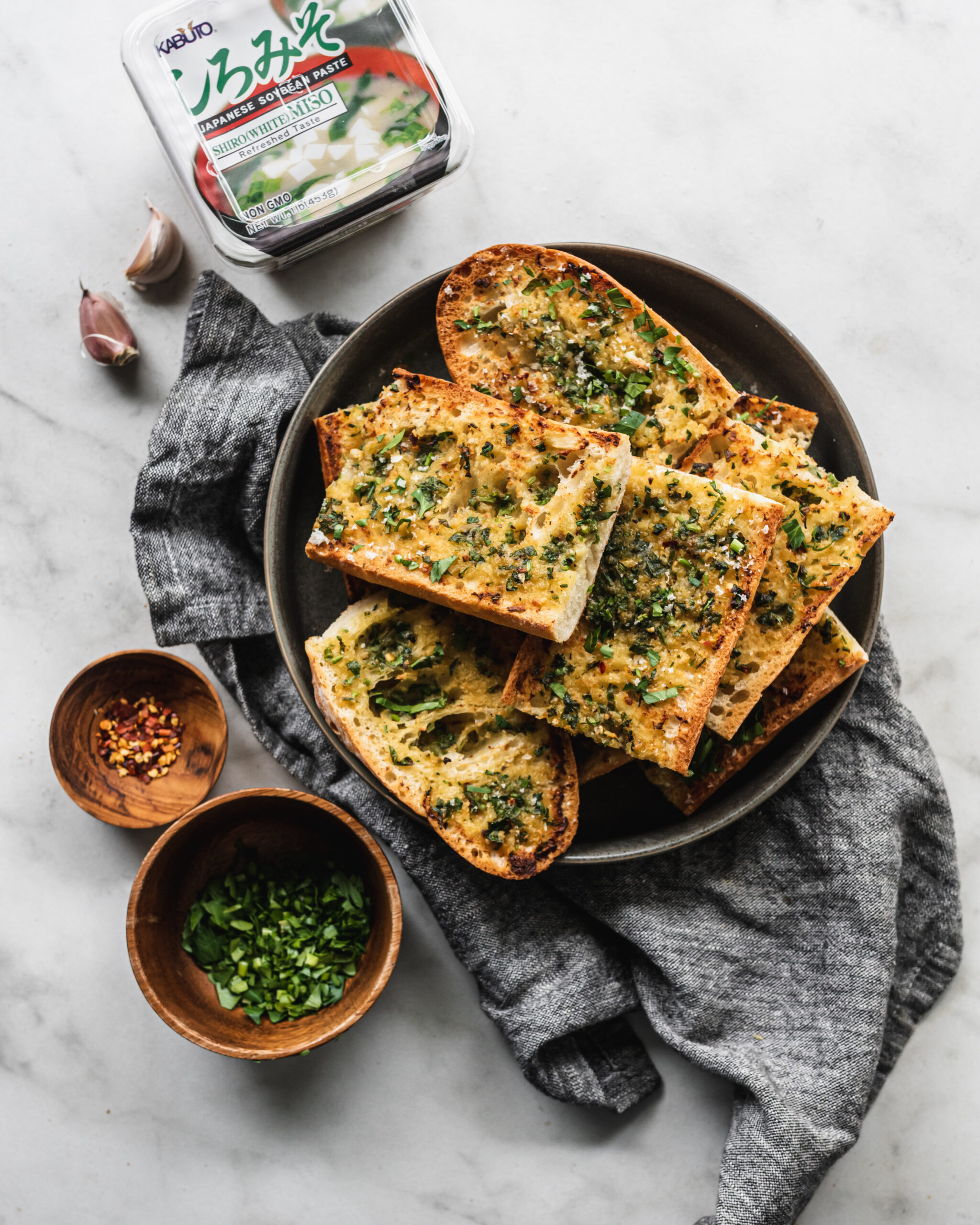 Easy Garlic Bread with Miso Butter | The Subversive Table