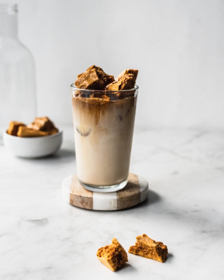Dalgona Latte with Honeycomb Toffee | The Subversive Table