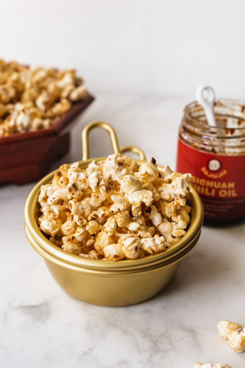 Sweet + Spicy Popcorn with Chili Oil | The Subversive Table
