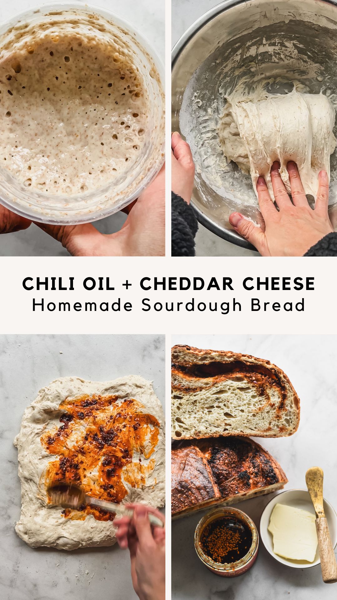 Chili Oil Cheddar Cheese Sourdough Bread | The Subversive Table