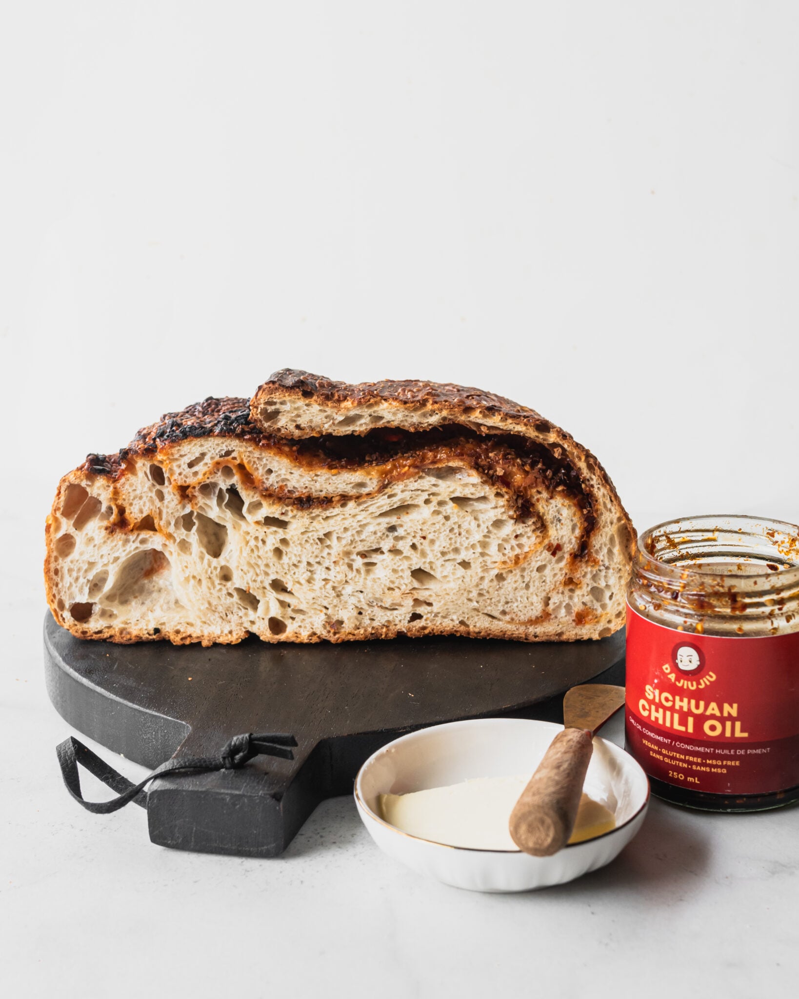 Chili Oil Cheddar Cheese Sourdough Bread | The Subversive Table