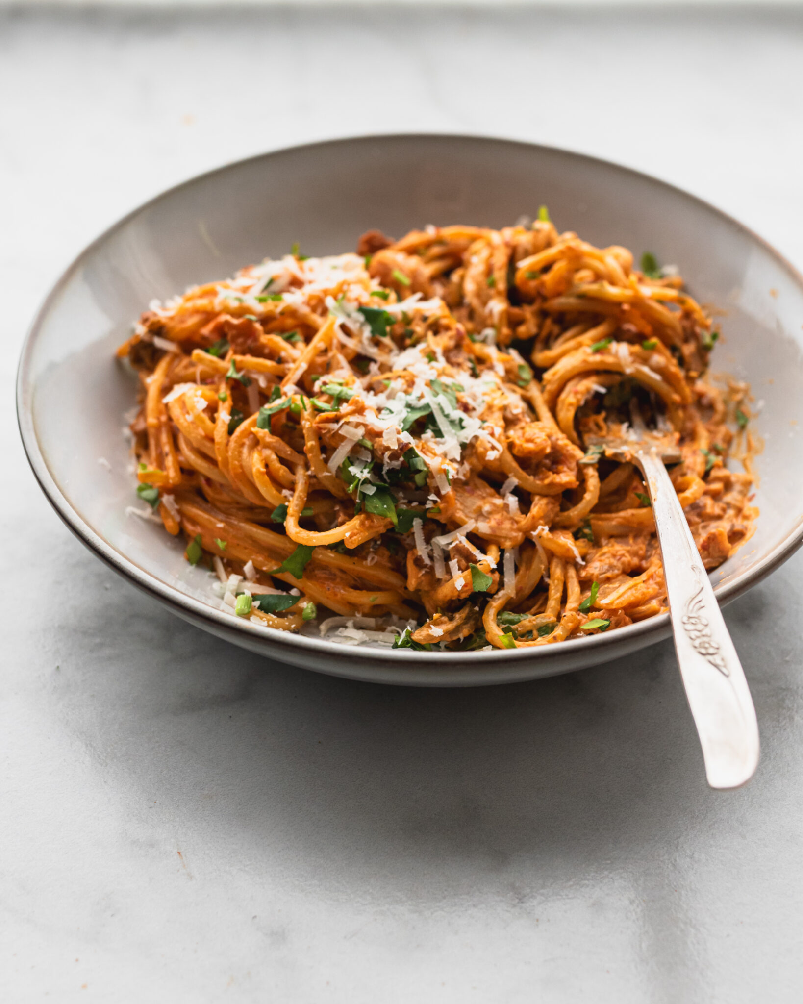 Easy + Creamy Kimchi Pasta with Bacon | The Subversive Table