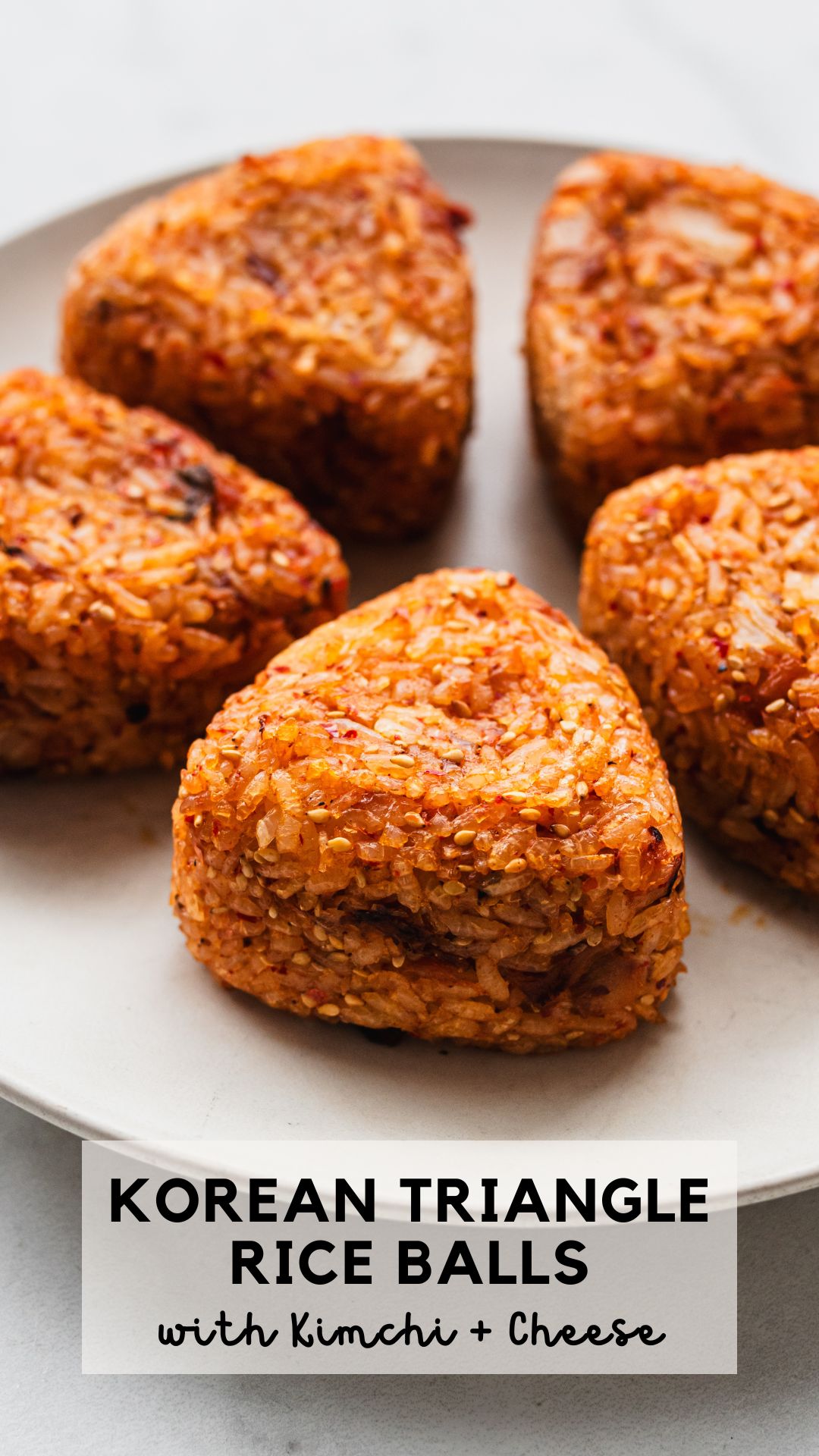 Korean Triangle Rice Balls (Samgak JumeokBap) with Kimchi | The ...