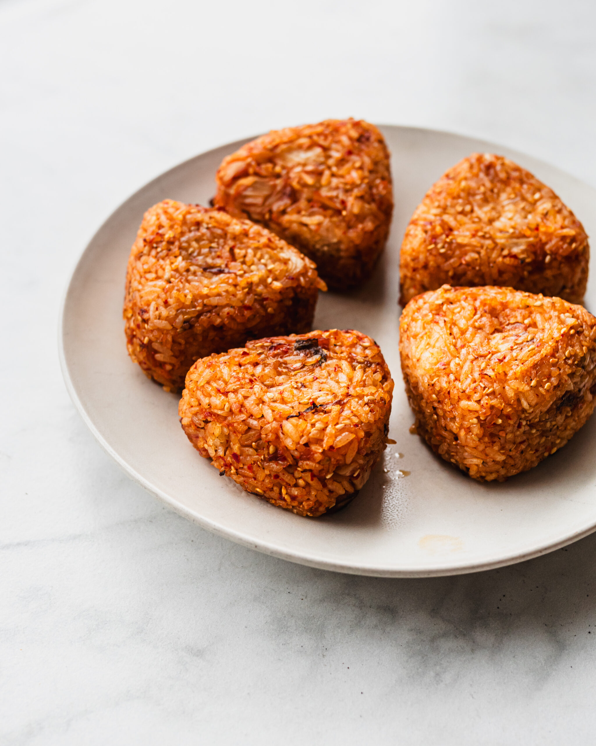 Korean Triangle Rice Balls (Samgak JumeokBap) with Kimchi | The ...