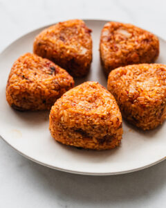 Korean Triangle Rice Balls (Samgak JumeokBap) with Kimchi | The ...