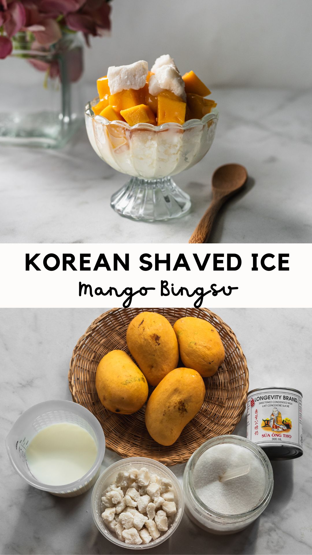Mango Bingsu (Korean Shaved Ice) | The Subversive Table