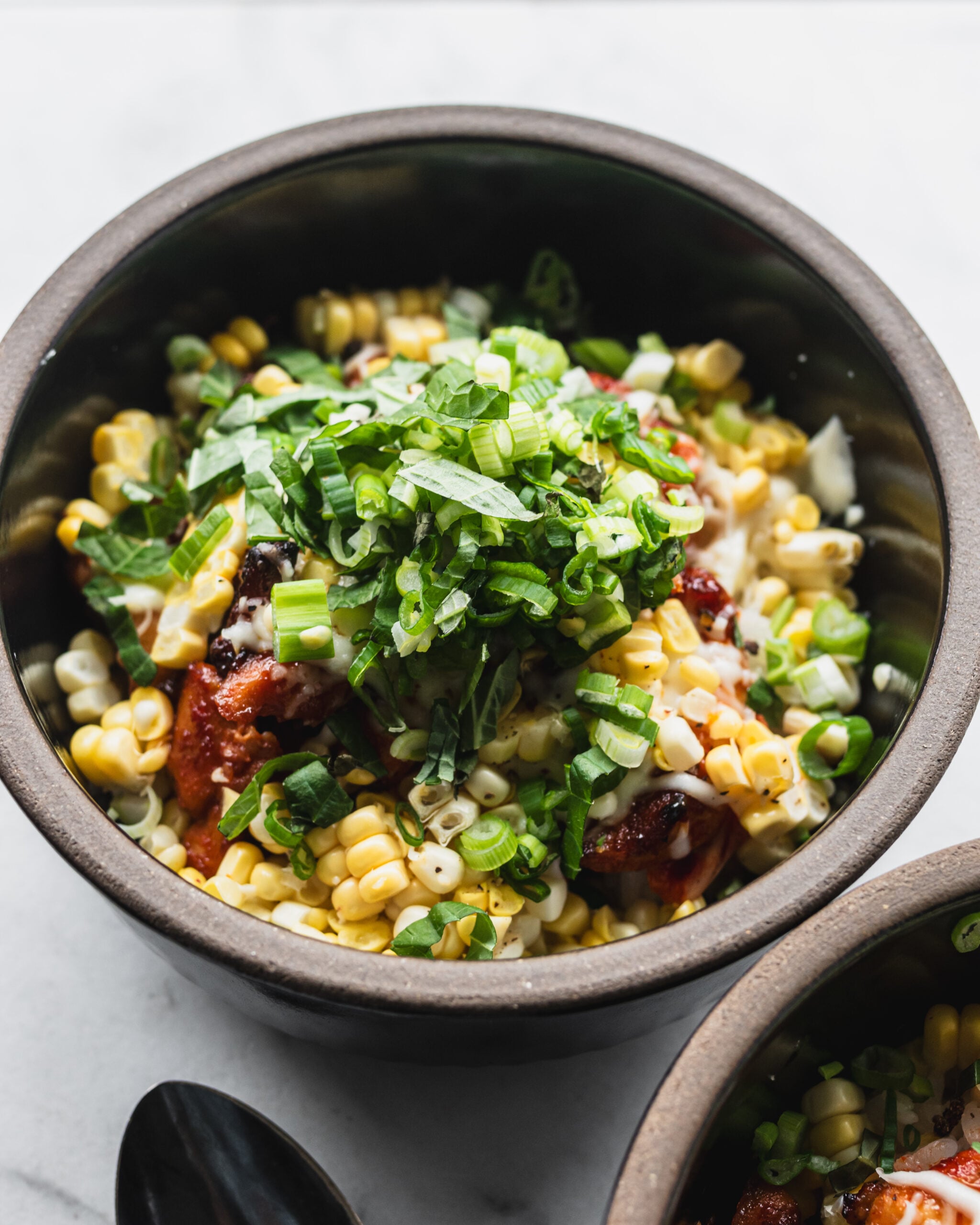 Spicy Chicken Bibimbap Rice Bowl with Corn and Cheese | The Subversive ...