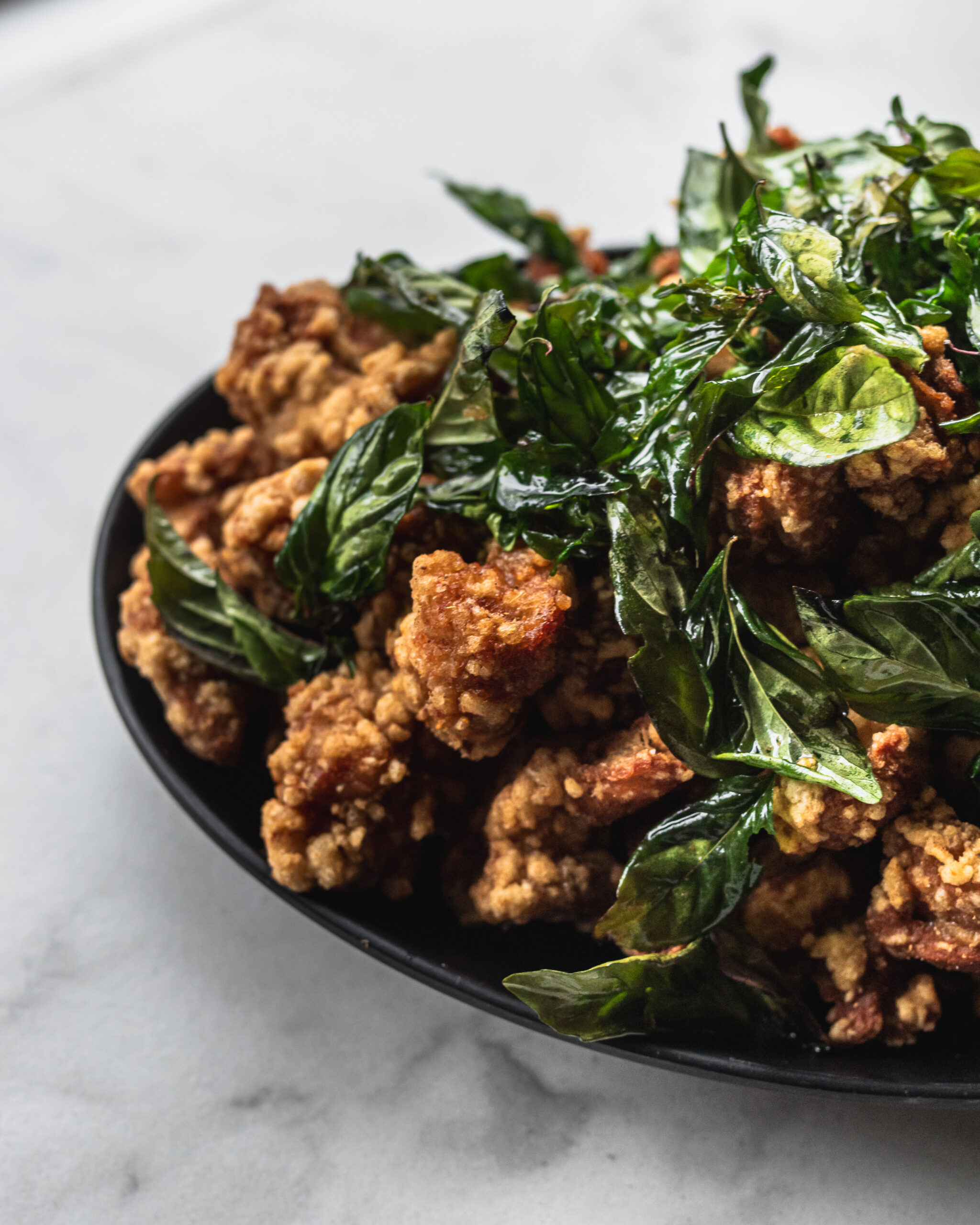 Taiwanese Popcorn Chicken with Fried Basil | The Subversive Table