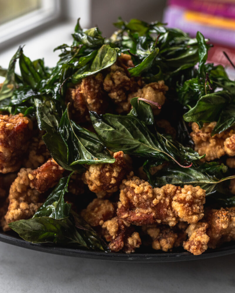 Taiwanese Popcorn Chicken with Fried Basil | The Subversive Table