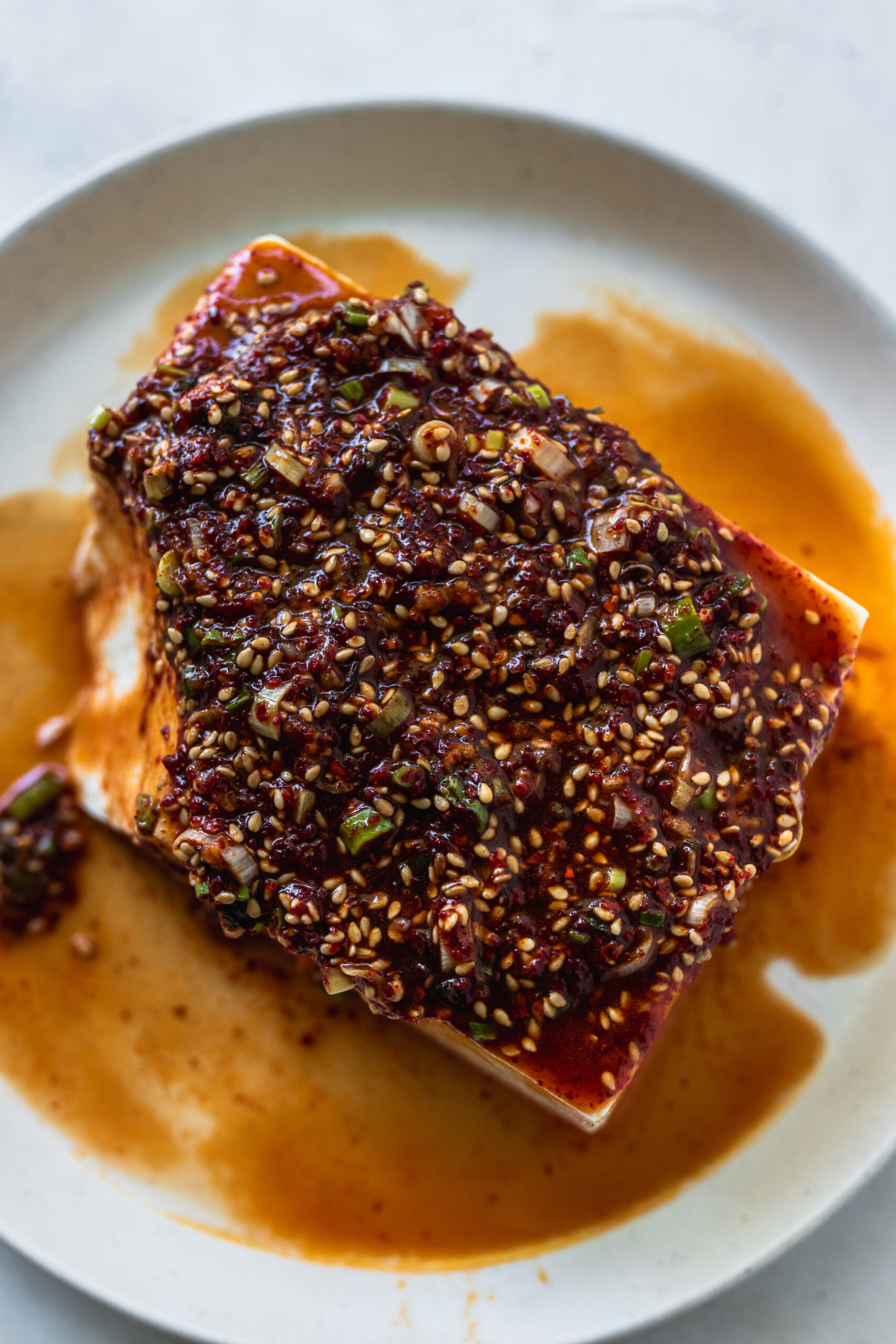 Soft Silken Tofu with Korean Dressing | The Subversive Table