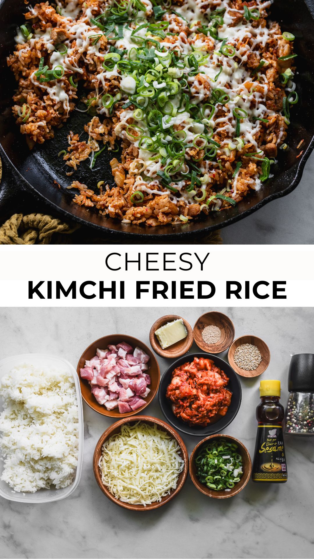 Cheesy Kimchi Fried Rice (Kimchi Bokkeumbap) | The Subversive Table